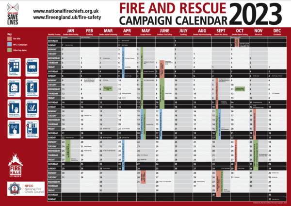 Fire Safety Campaign Calendar 2023 - NFCC
